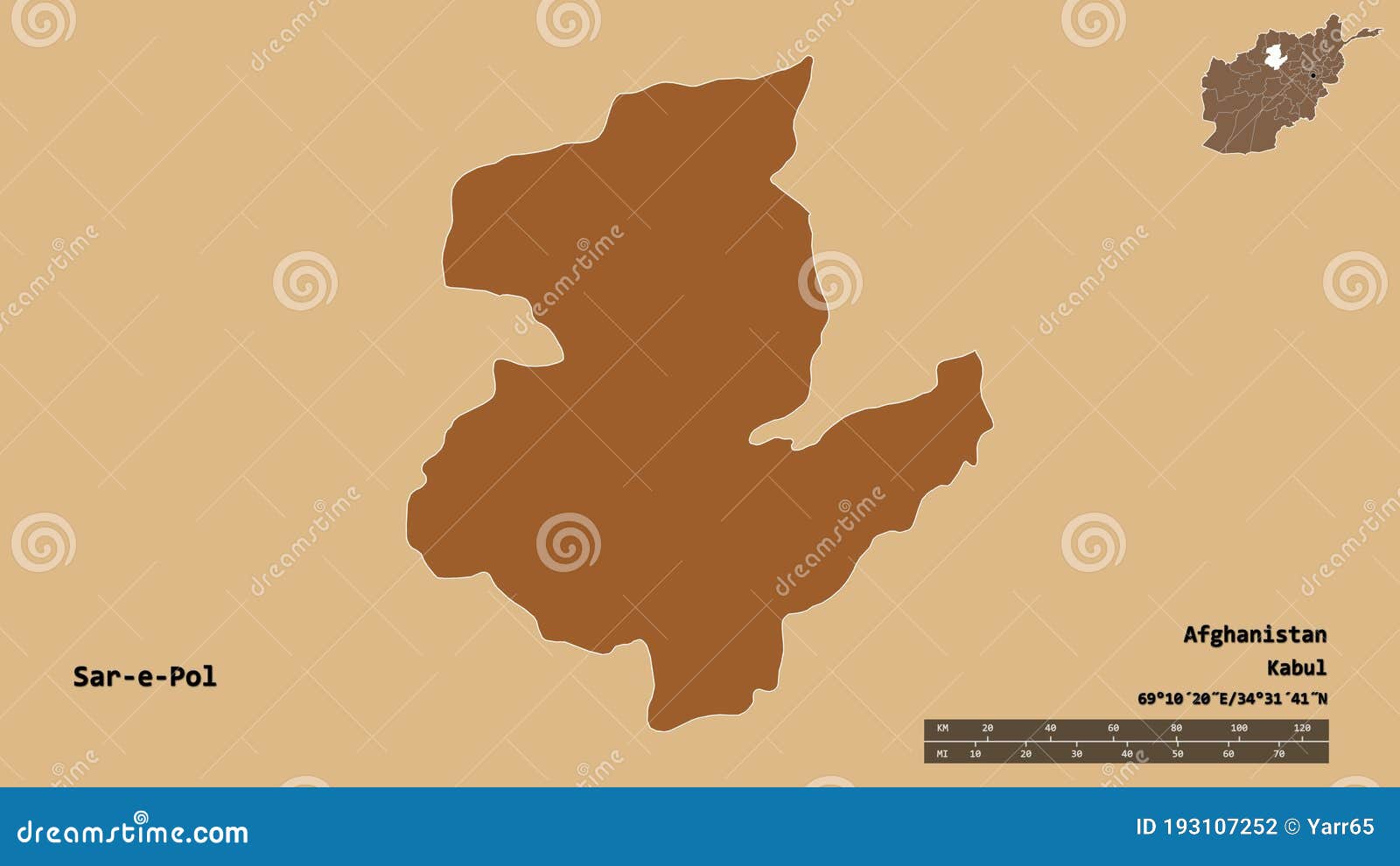 Sar-e-Pol, Province of Afghanistan, Zoomed. Pattern Stock Illustration ...