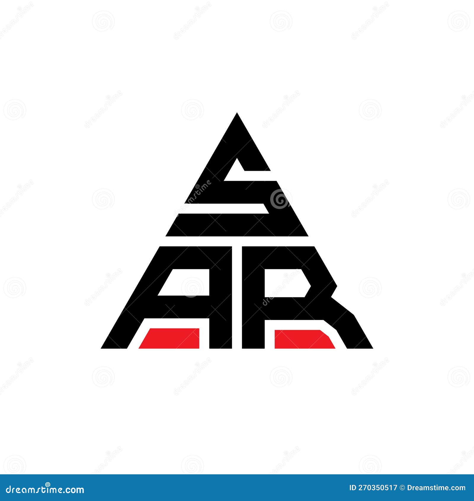 SAR Triangle Letter Logo Design with Triangle Shape. SAR Triangle Logo ...