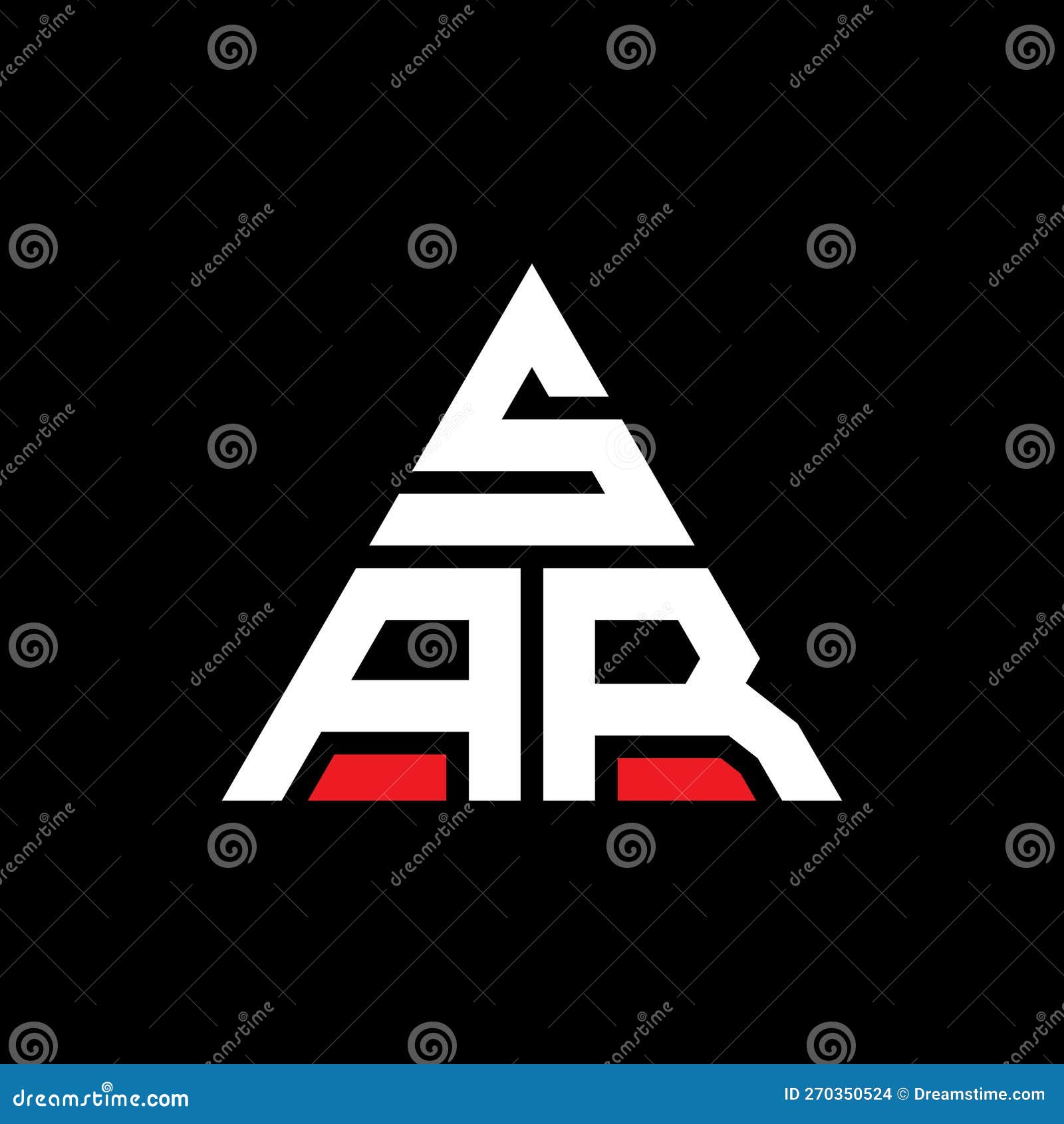 SAR Triangle Letter Logo Design With Triangle Shape. SAR Triangle Logo ...