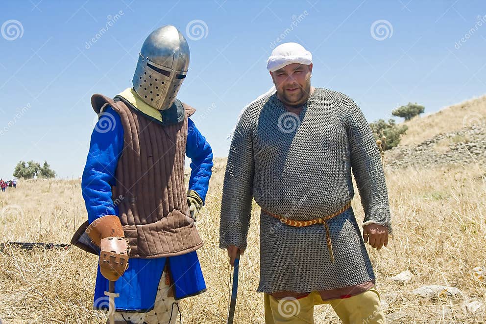 Saracen and a Knight editorial photo. Image of israel - 20443676