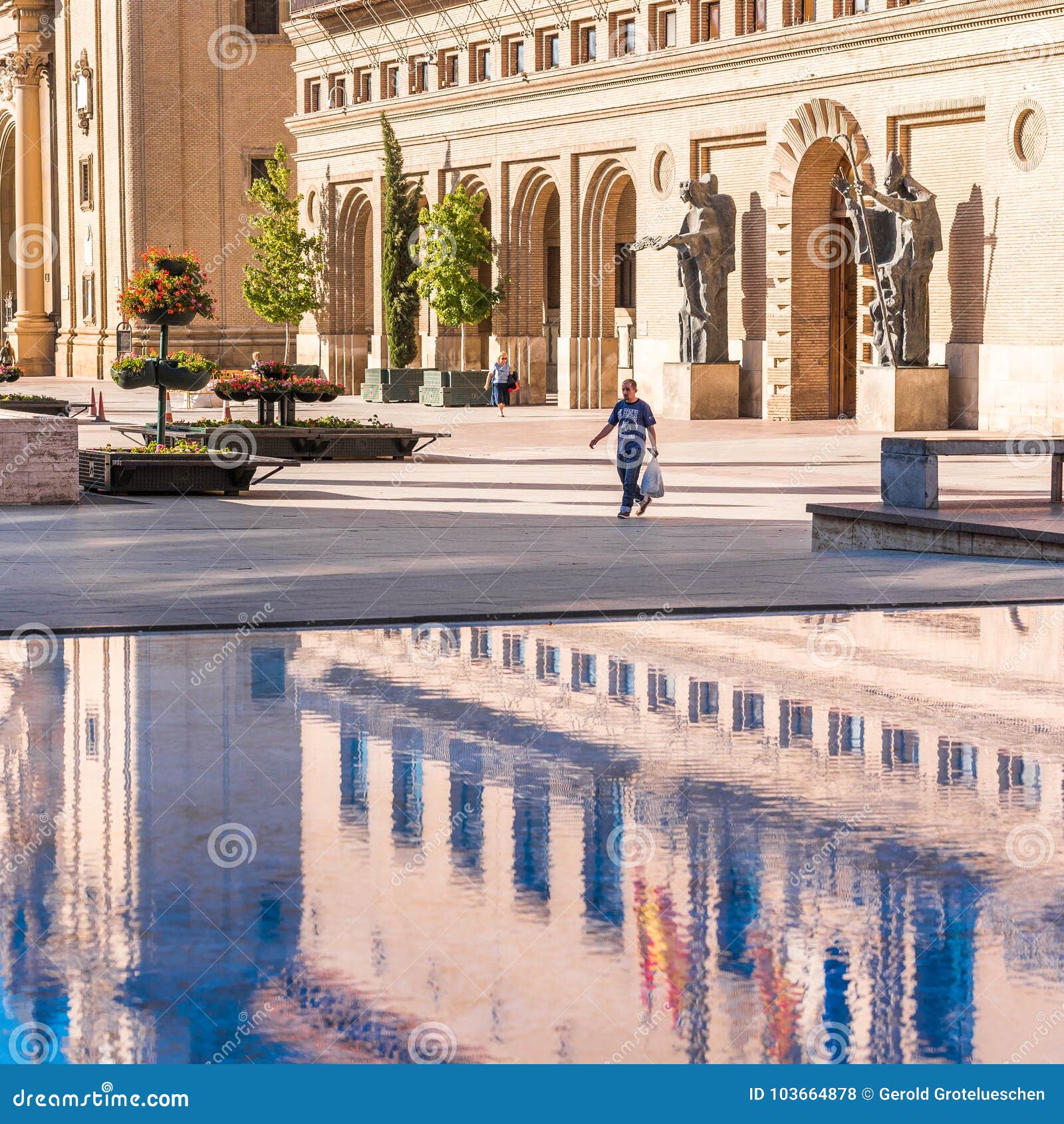 SARAGOSSA, SPAIN - SEPTEMBER 27, 2017: View of the Building of the City ...