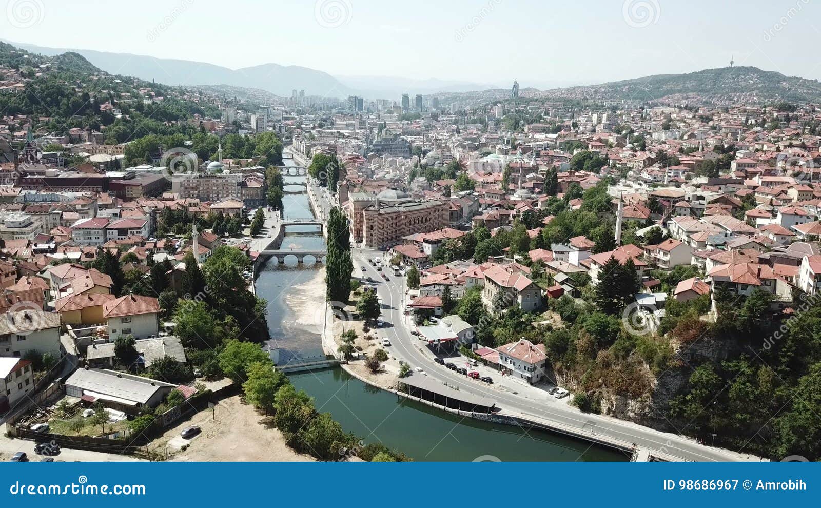 Sarajevo - the Old Town stock image. Image of cathedral - 98686967