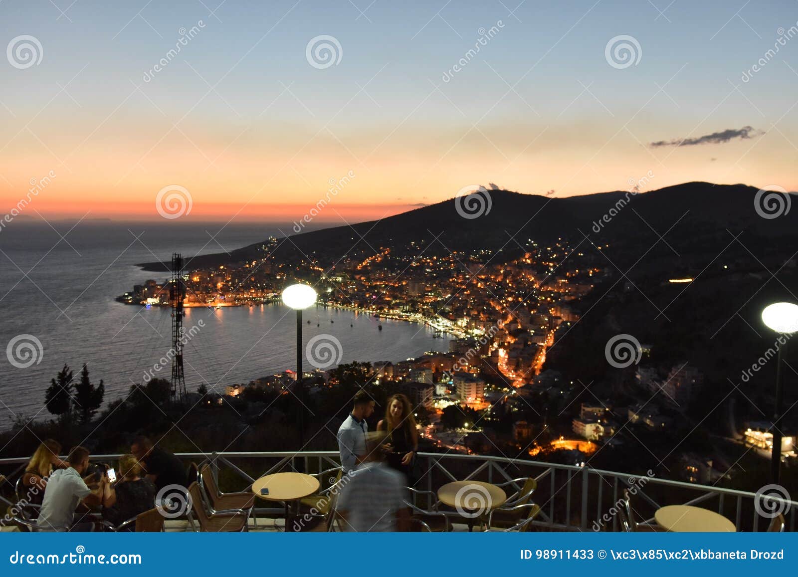 Saranda City View on the Mountains Editorial Stock Photo - Image of ...