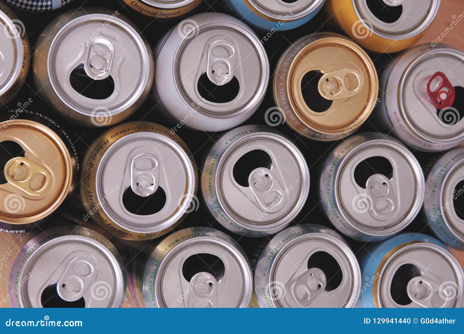 Empty aluminium cans editorial image. Image of illustrative - 129941440