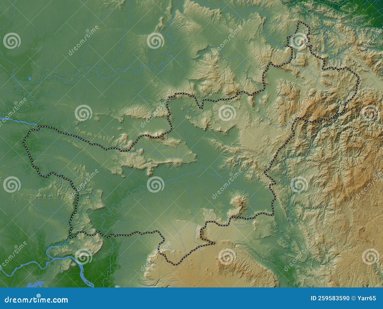 Saravan, Laos. Physical. No Legend Stock Illustration - Illustration of ...