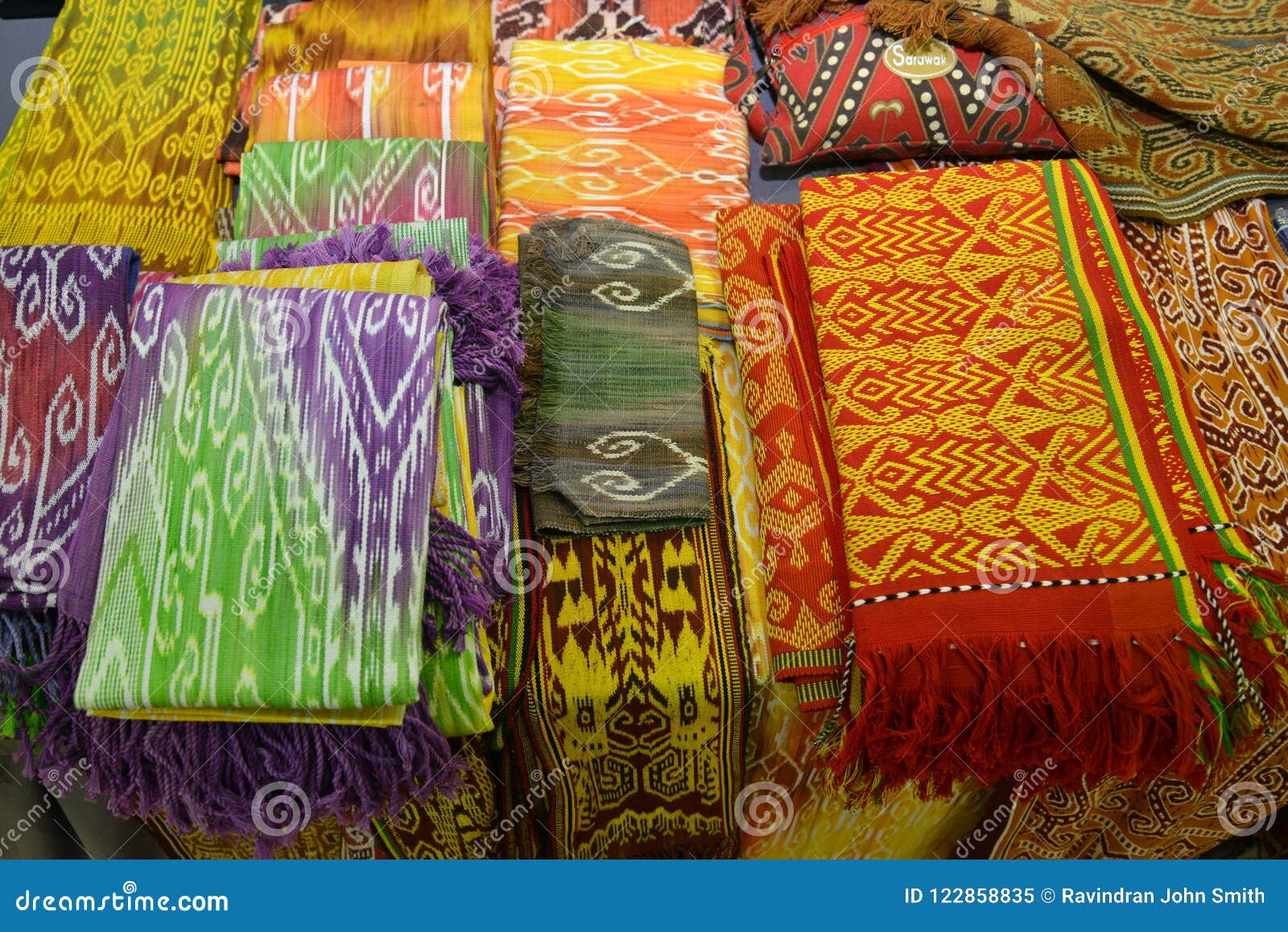 Sarawak Handcrafted Textiles Stock Image - Image of crafts, handcrafted ...