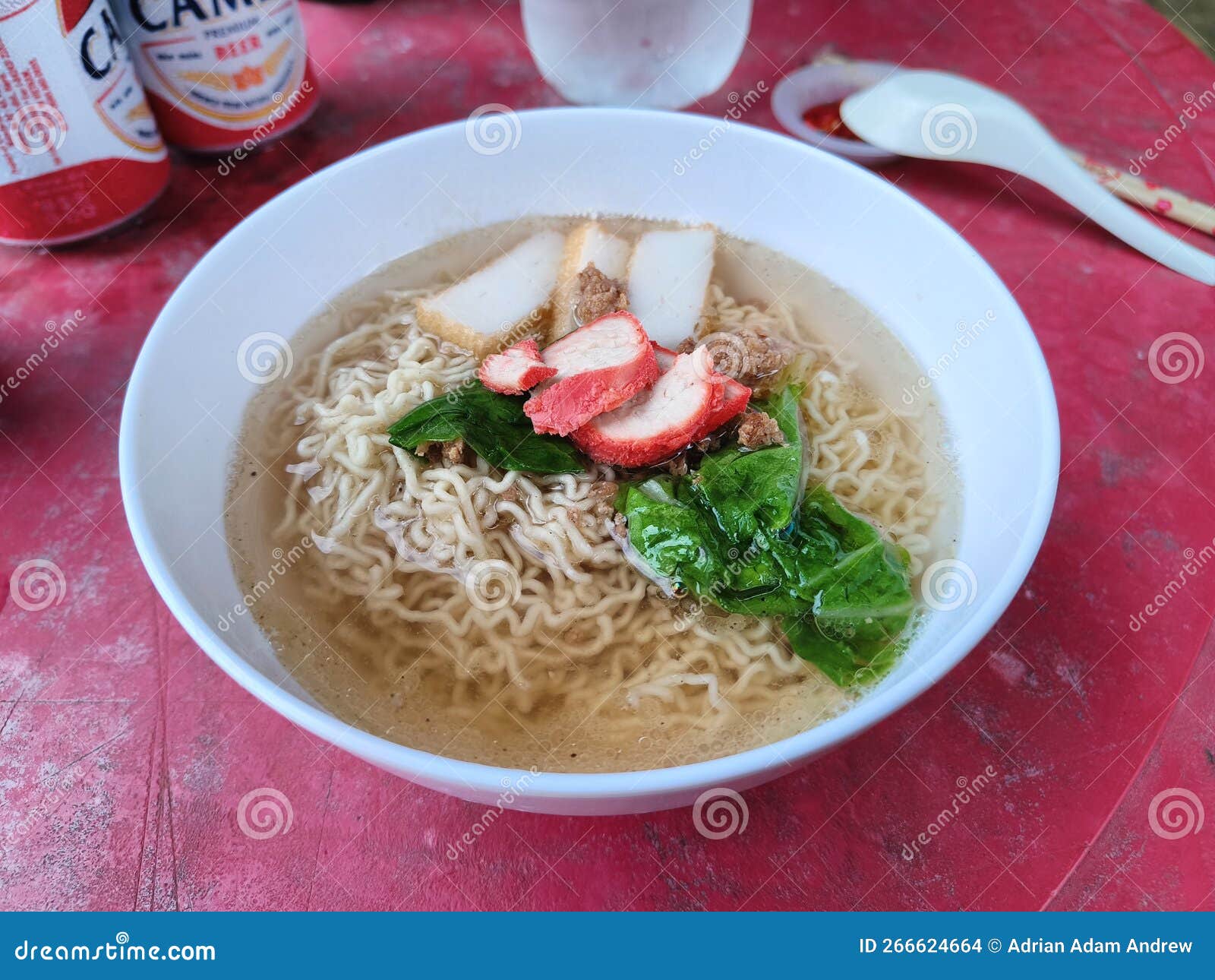 Sarawak Kolo Mee Soup stock photo. Image of lunch, produce - 266624664