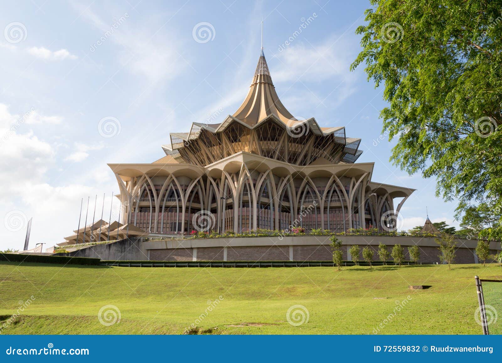Sarawak Parliament Building Stock Photo - Image of parliament, state ...