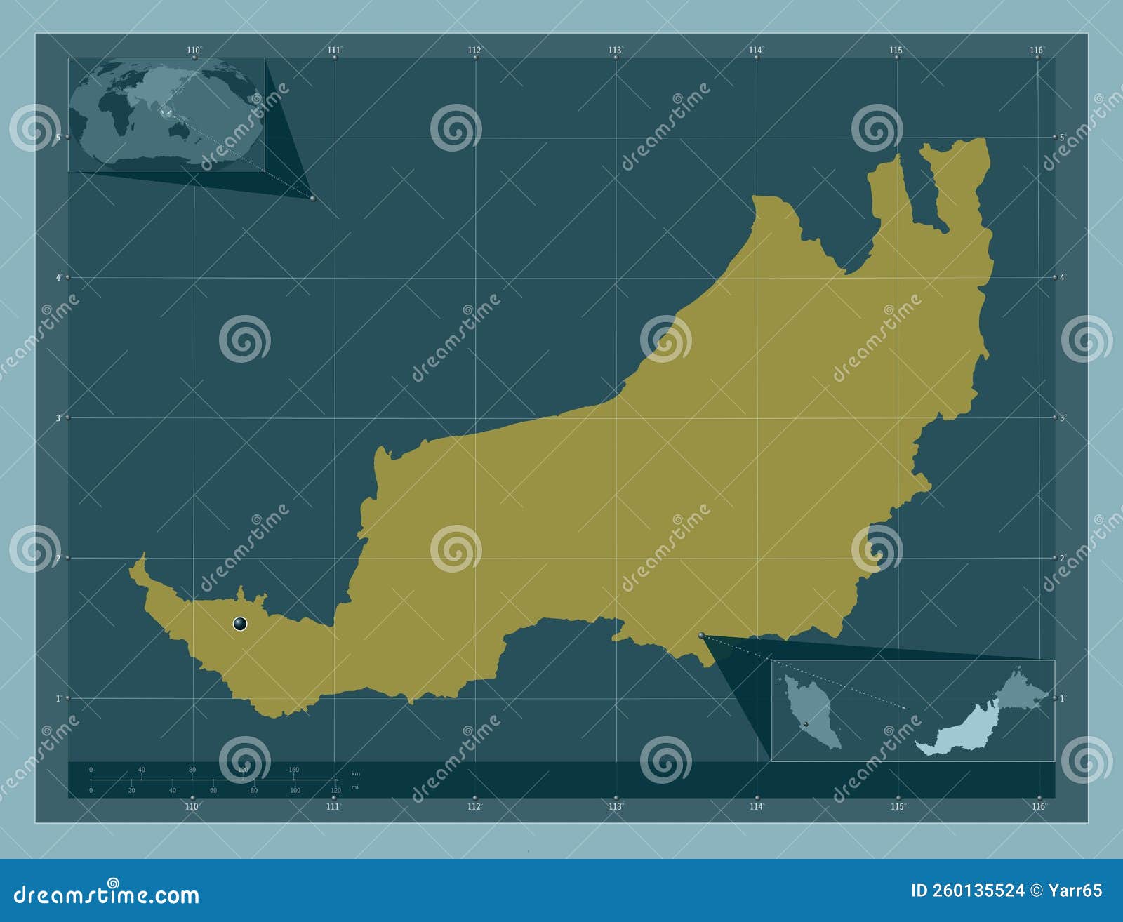 Sarawak, Malaysia. Solid. Capital Stock Illustration - Illustration of ...
