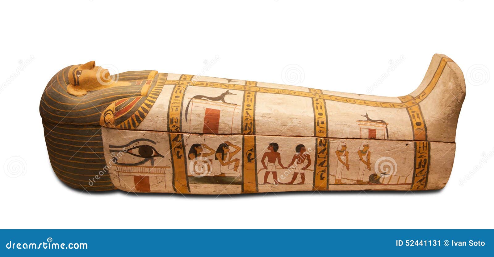 Sarcófago de los egipcios imagen de archivo. Imagen de entierro - 52441131