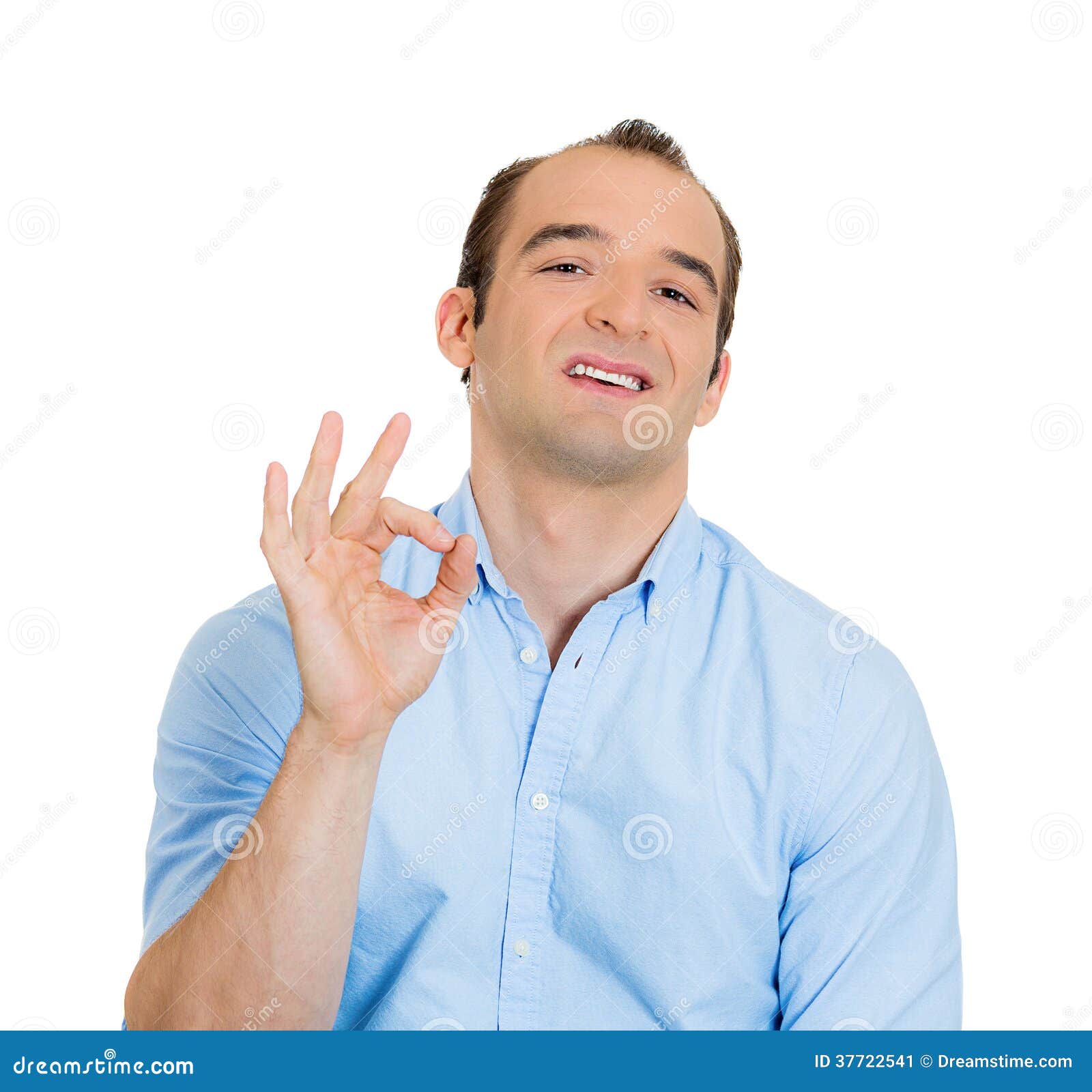 Sarcastic Man, OK Sign Stock Image - Image: 37722541