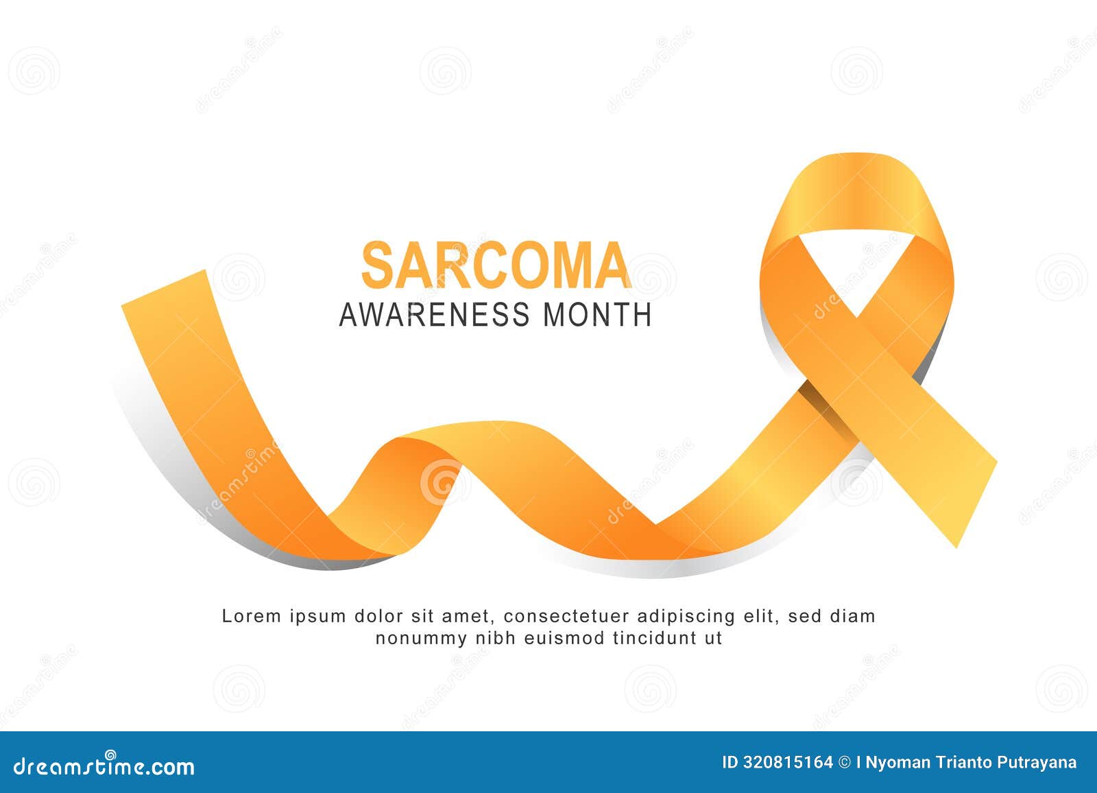 Sarcoma Awareness Month July Cartoon Vector | CartoonDealer.com #318823441