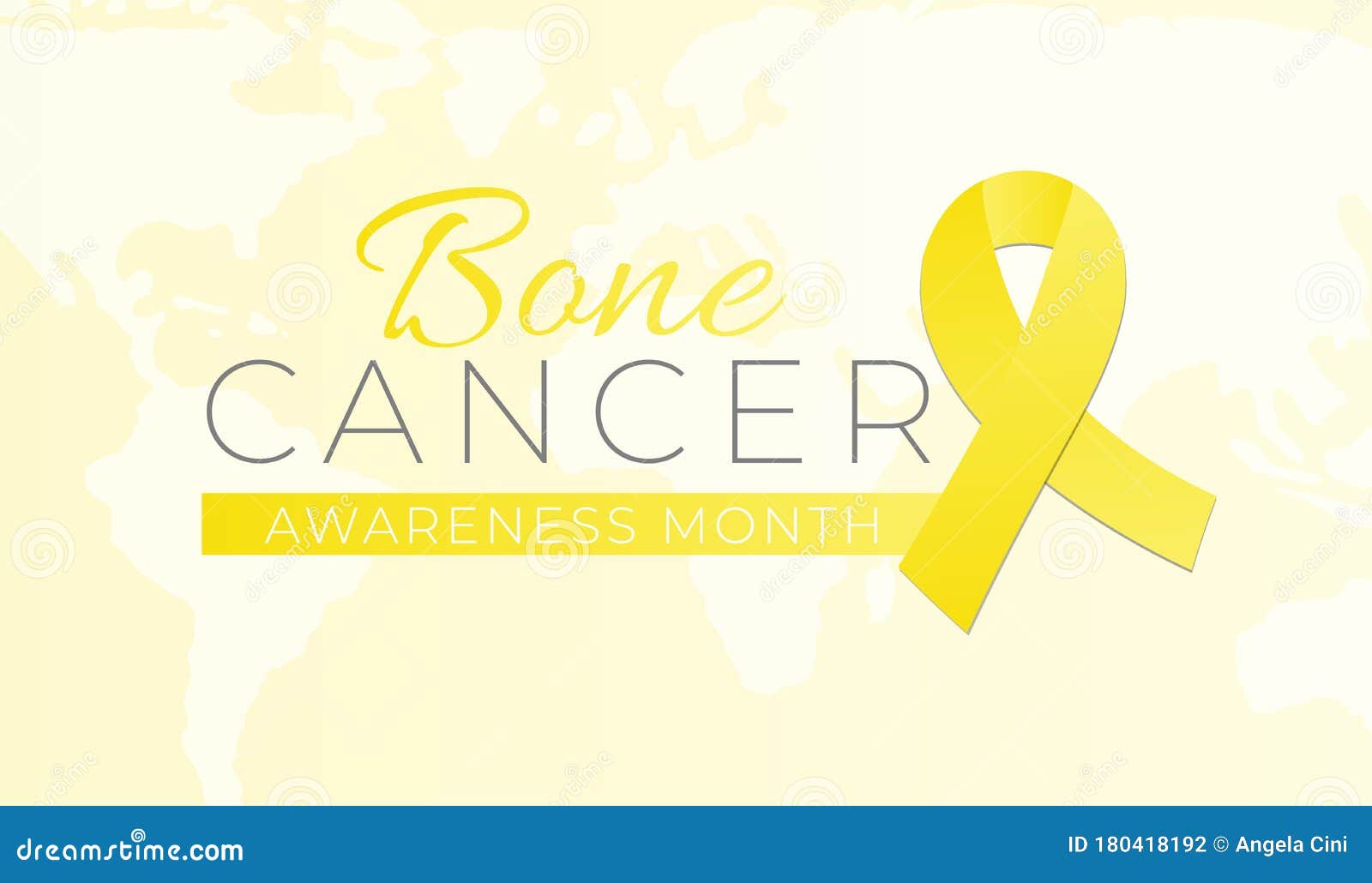 Sarcoma Bone Cancer Awareness Month Background Illustration Stock ...