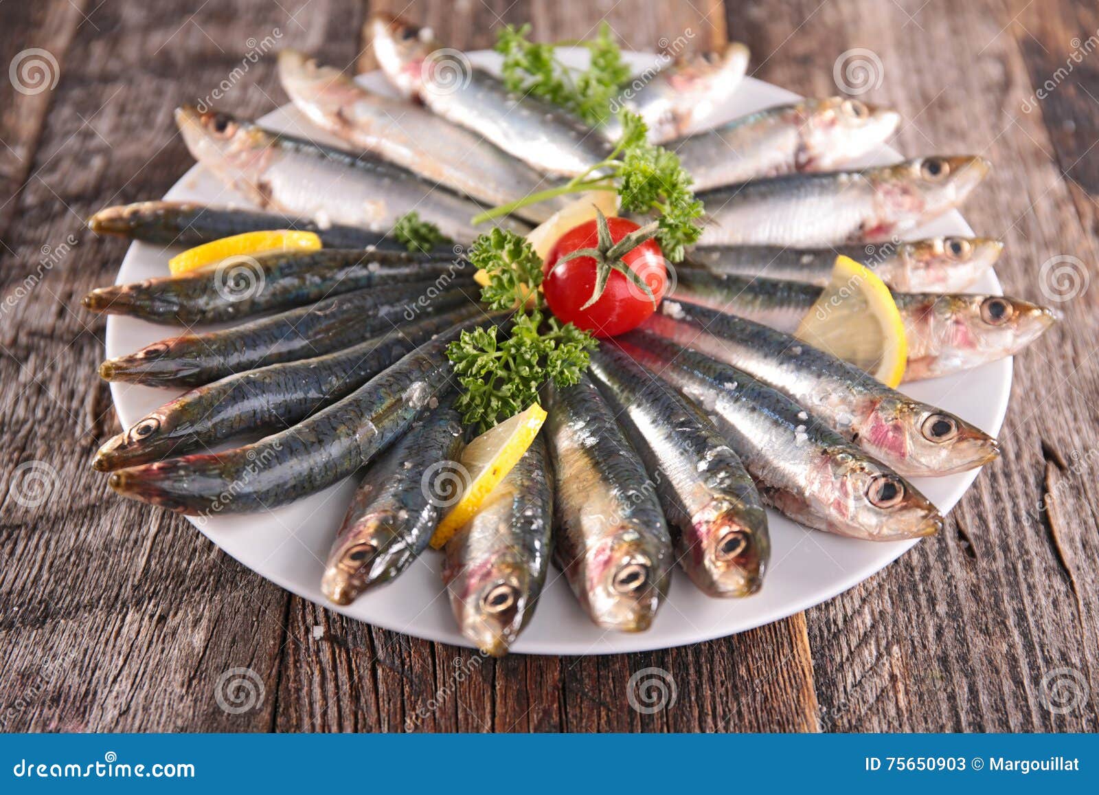 Sardine stock image. Image of barbecue, herb, gastronomy - 75650903