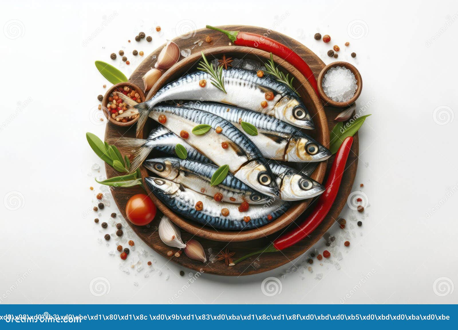 Sardine Meat Isolated on Solid White Background. Ai Generative Stock ...