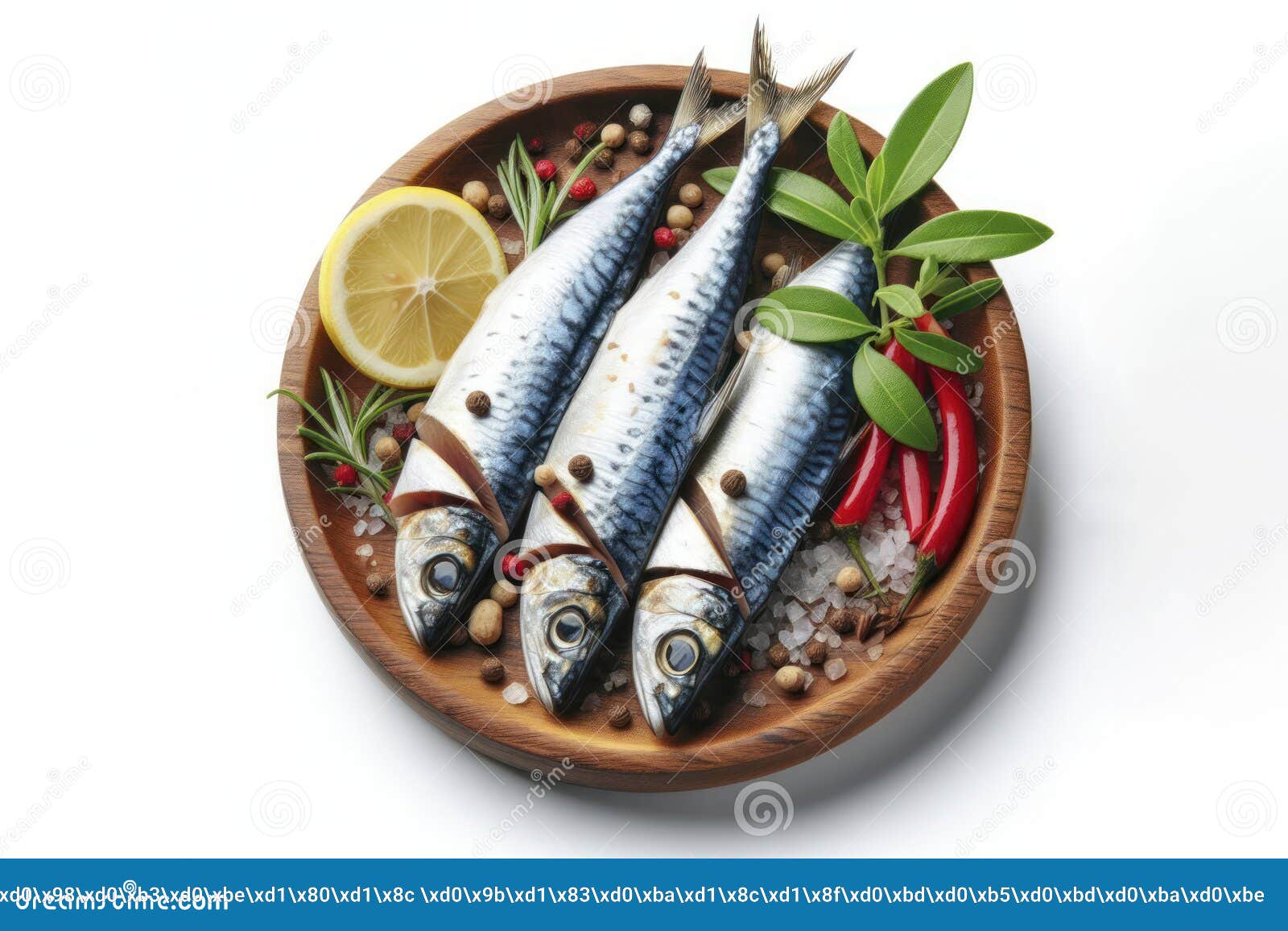 Sardine Meat Isolated on Solid White Background. Ai Generative Stock ...