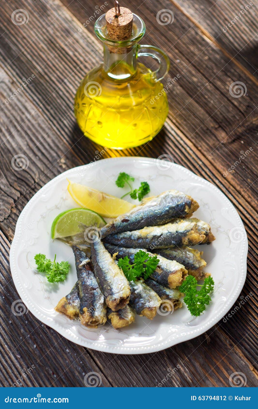 Sardines stock photo. Image of grilled, food, plate, seafood - 63794812