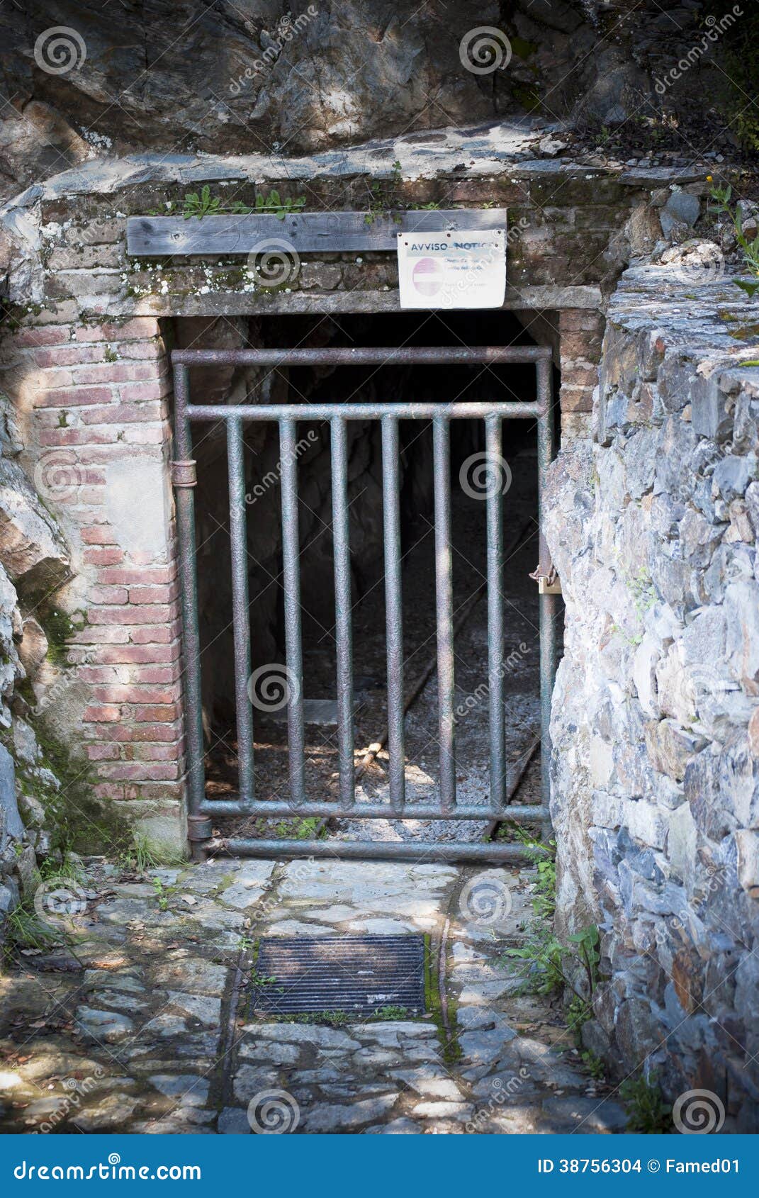 Sardinia.Mining Entrance stock photo. Image of environmental - 38756304