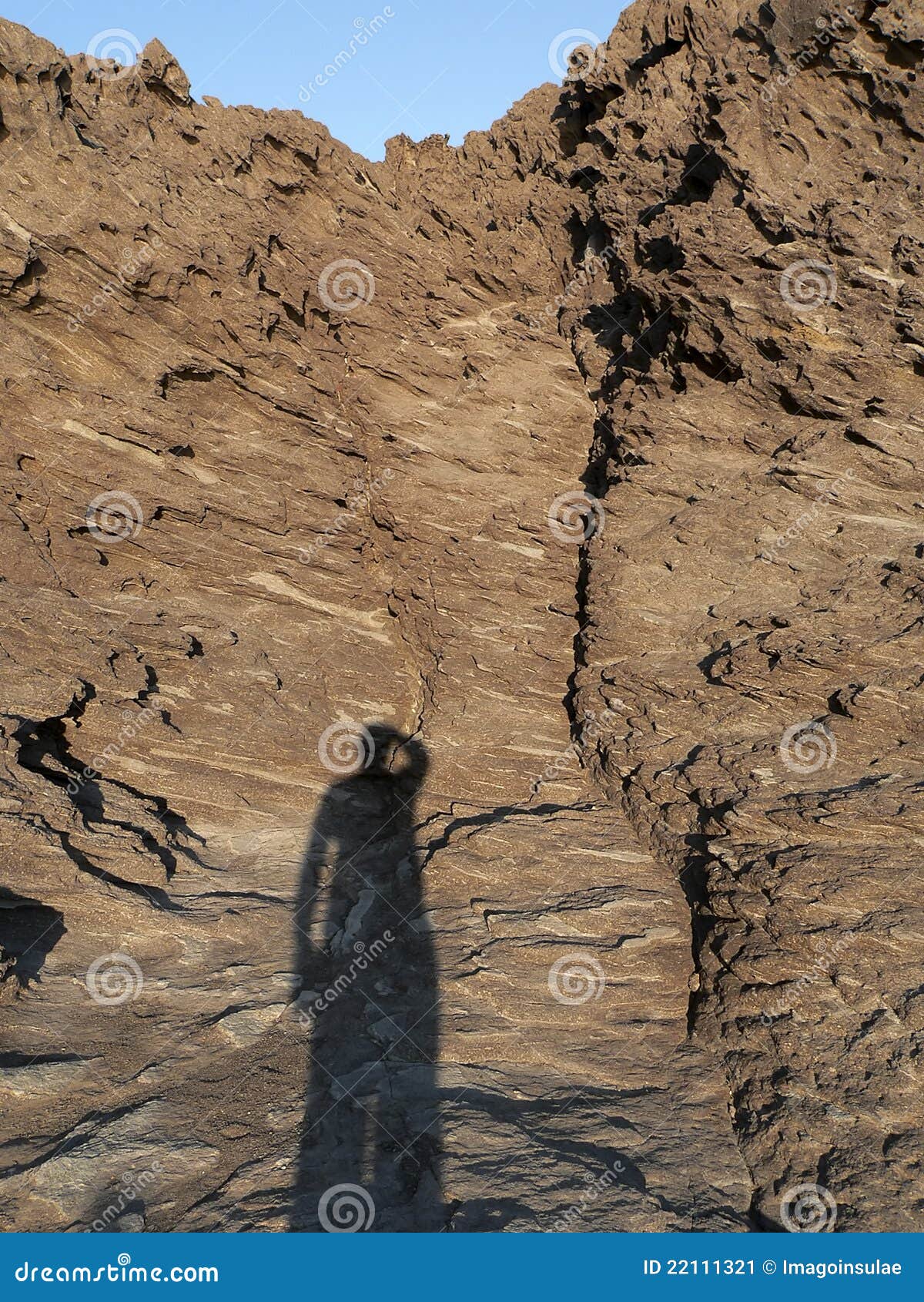 Shadow on cliff stock image. Image of wall, brown, geology - 22111321