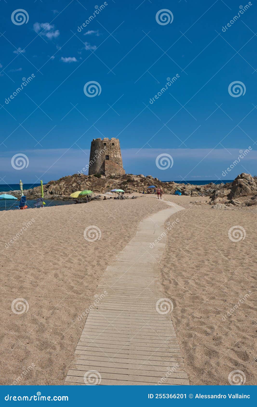 Sardinia, Tower and Beach of Barisardo, Ogliastra - Italy August 2022 ...