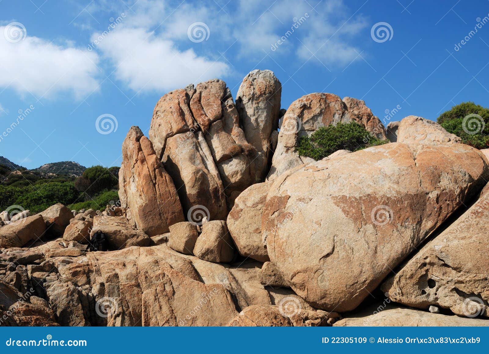 Sardinian cliffs stock image. Image of reef, tourism - 22305109