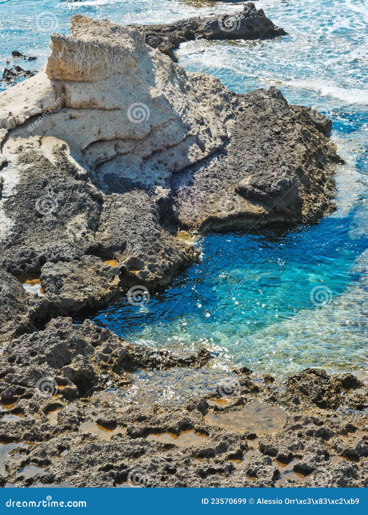 Sardinian cliffs stock image. Image of mediterranean - 23570699