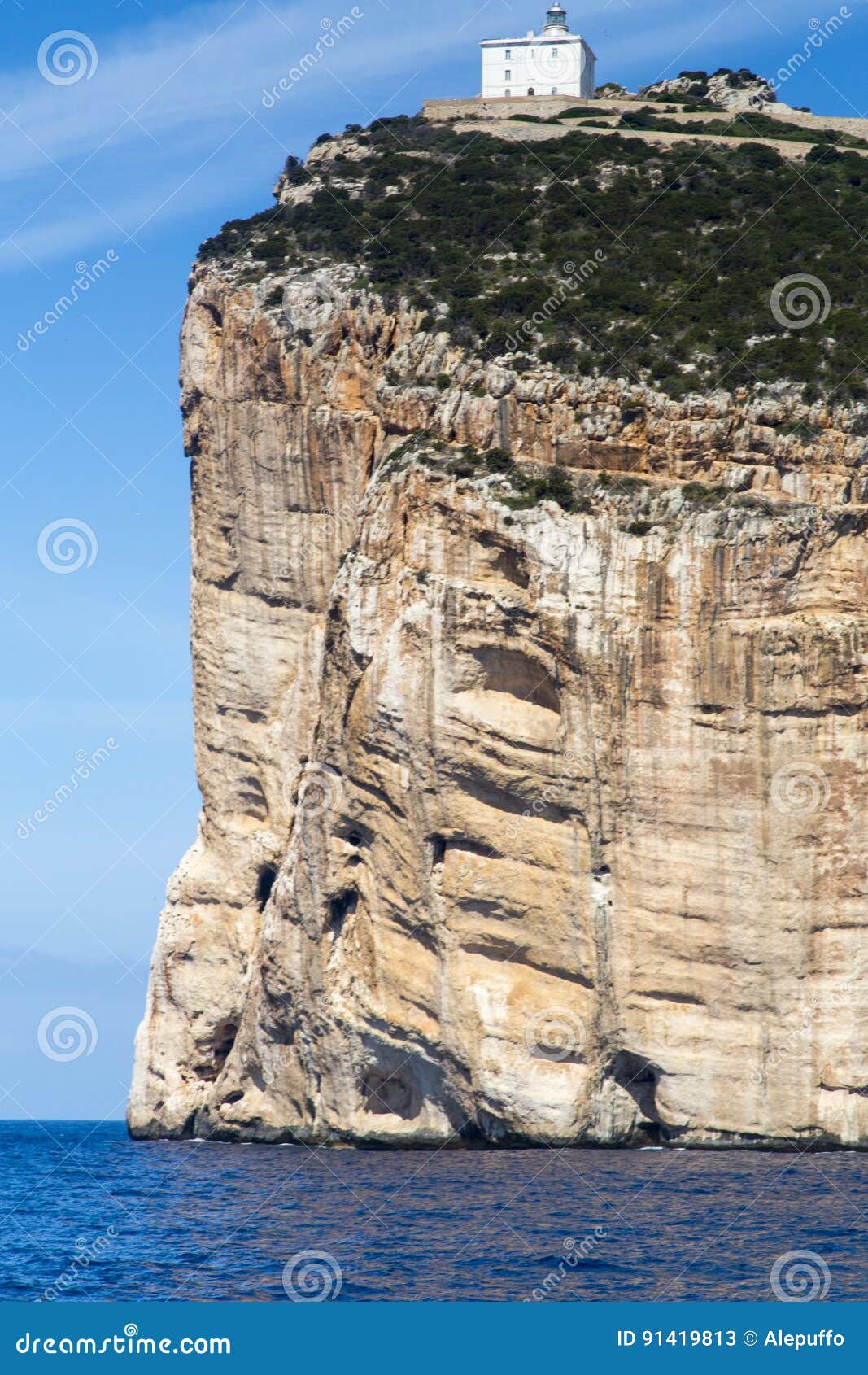 Sardinien, Capo caccia stockbild. Bild von ufer, strand - 91419813