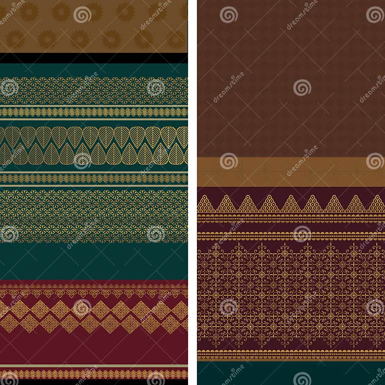 Sari Design stock vector. Illustration of decoration - 19068634