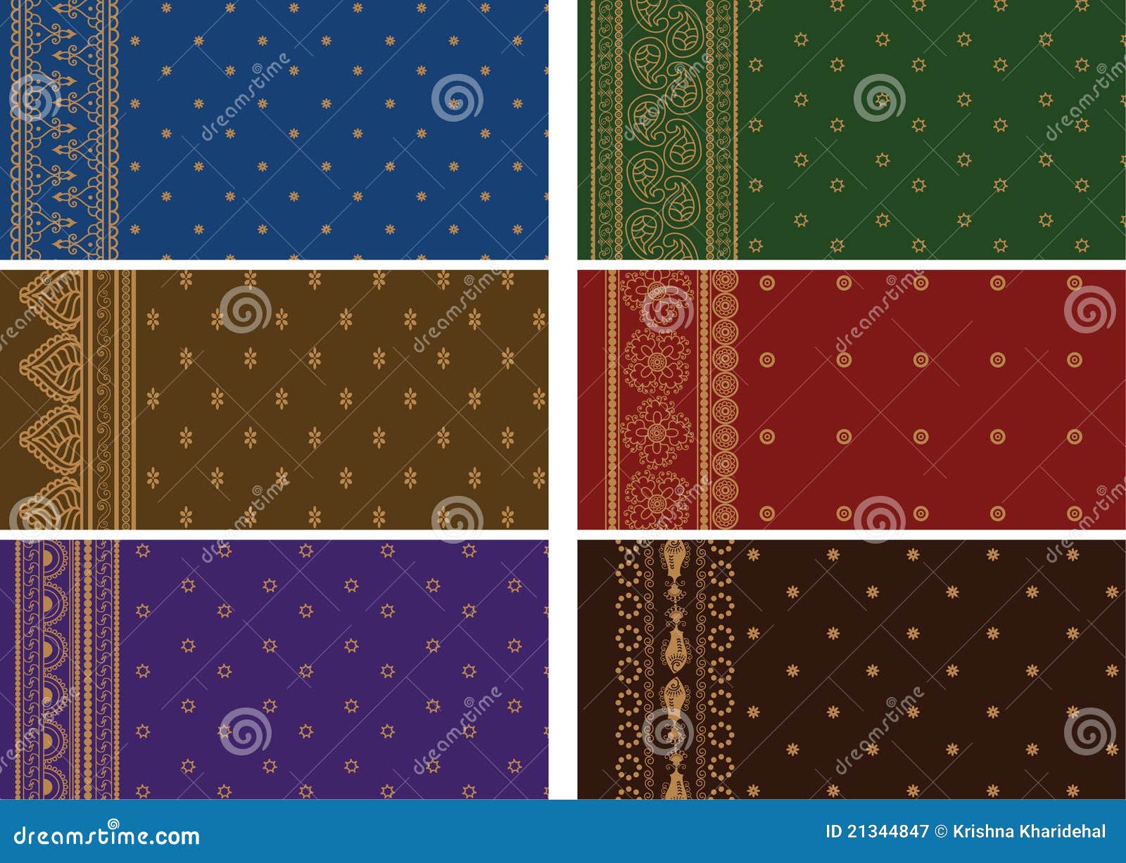 Sari Designs stock vector. Illustration of feminity, border - 21344847