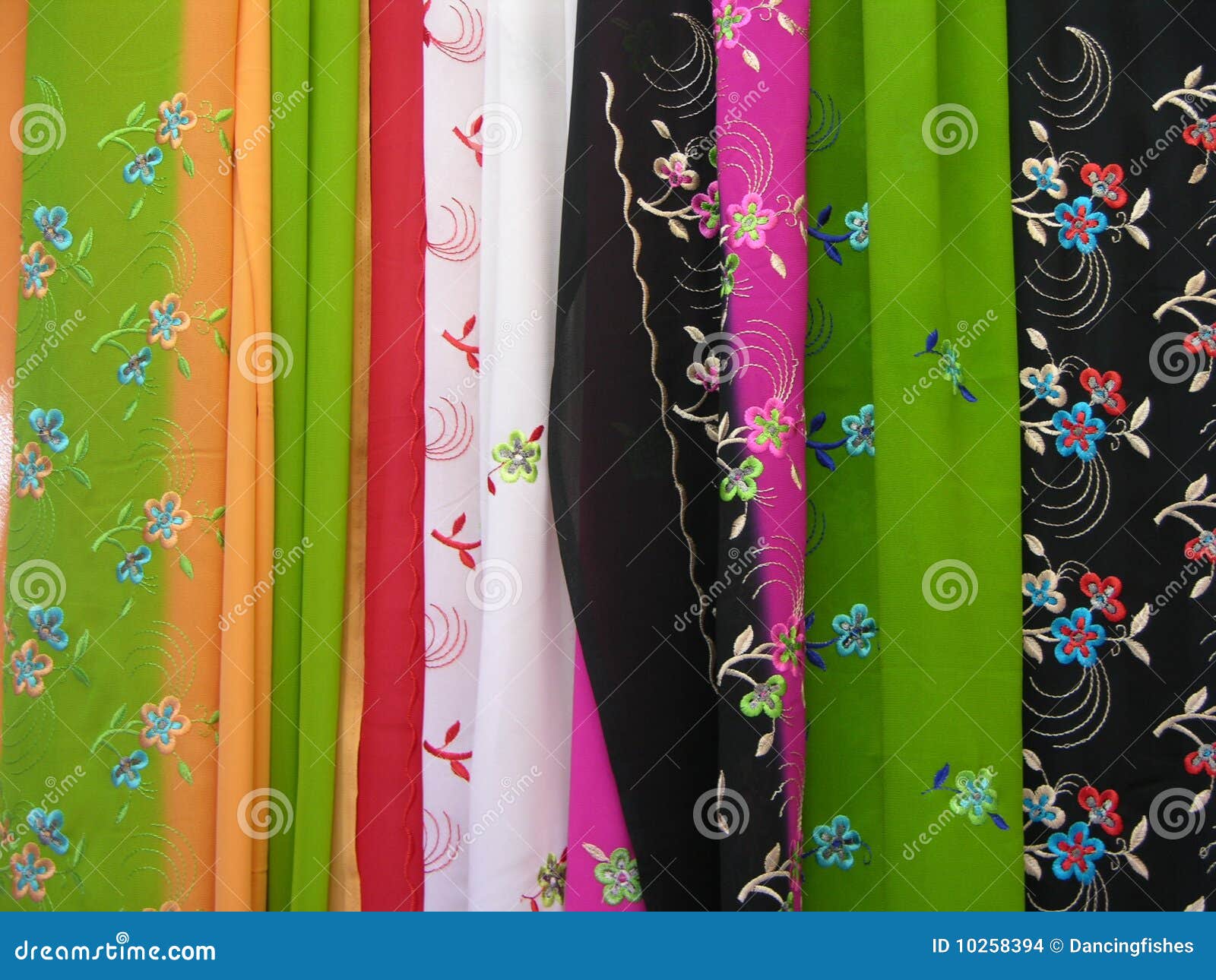 Sari fabric stock photo. Image of black, market, abstract - 10258394