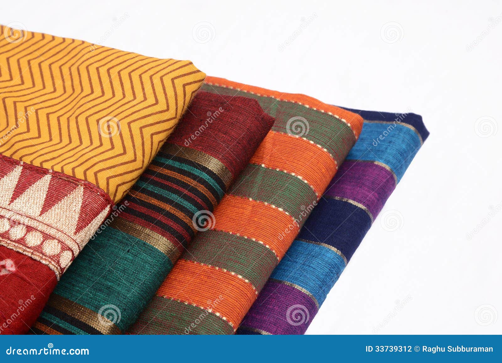 Sari Fabric stock photo. Image of textiles, color, silk - 33739312