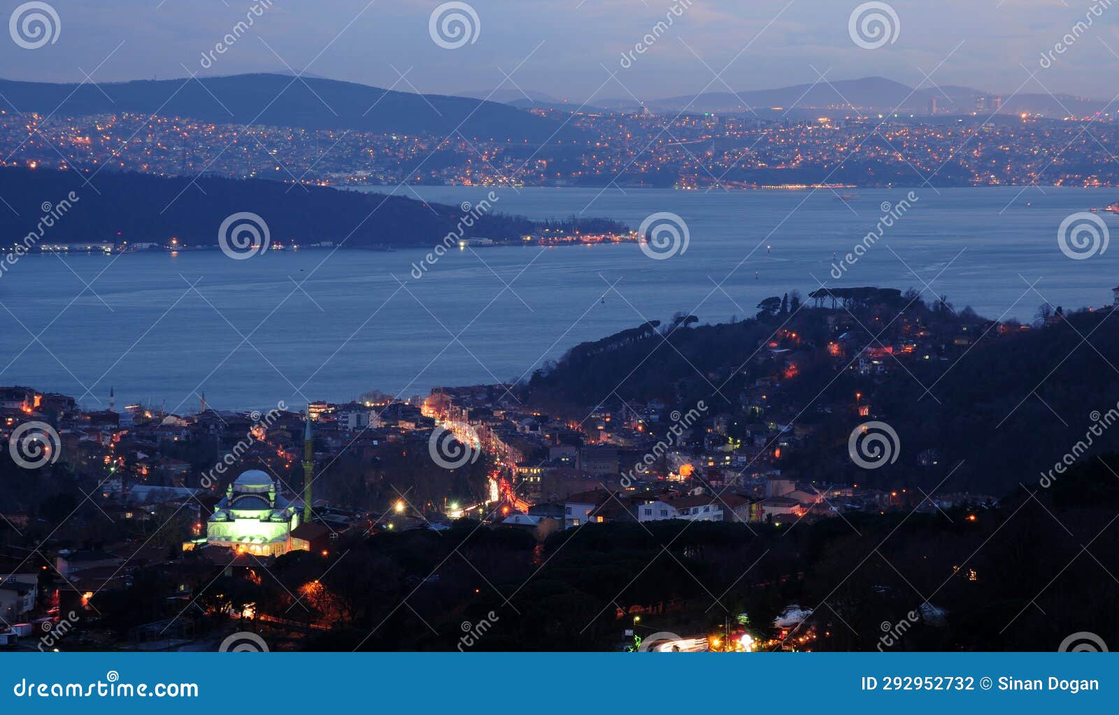 Sariyer and Bosphorus stock photo. Image of metropolis - 292952732