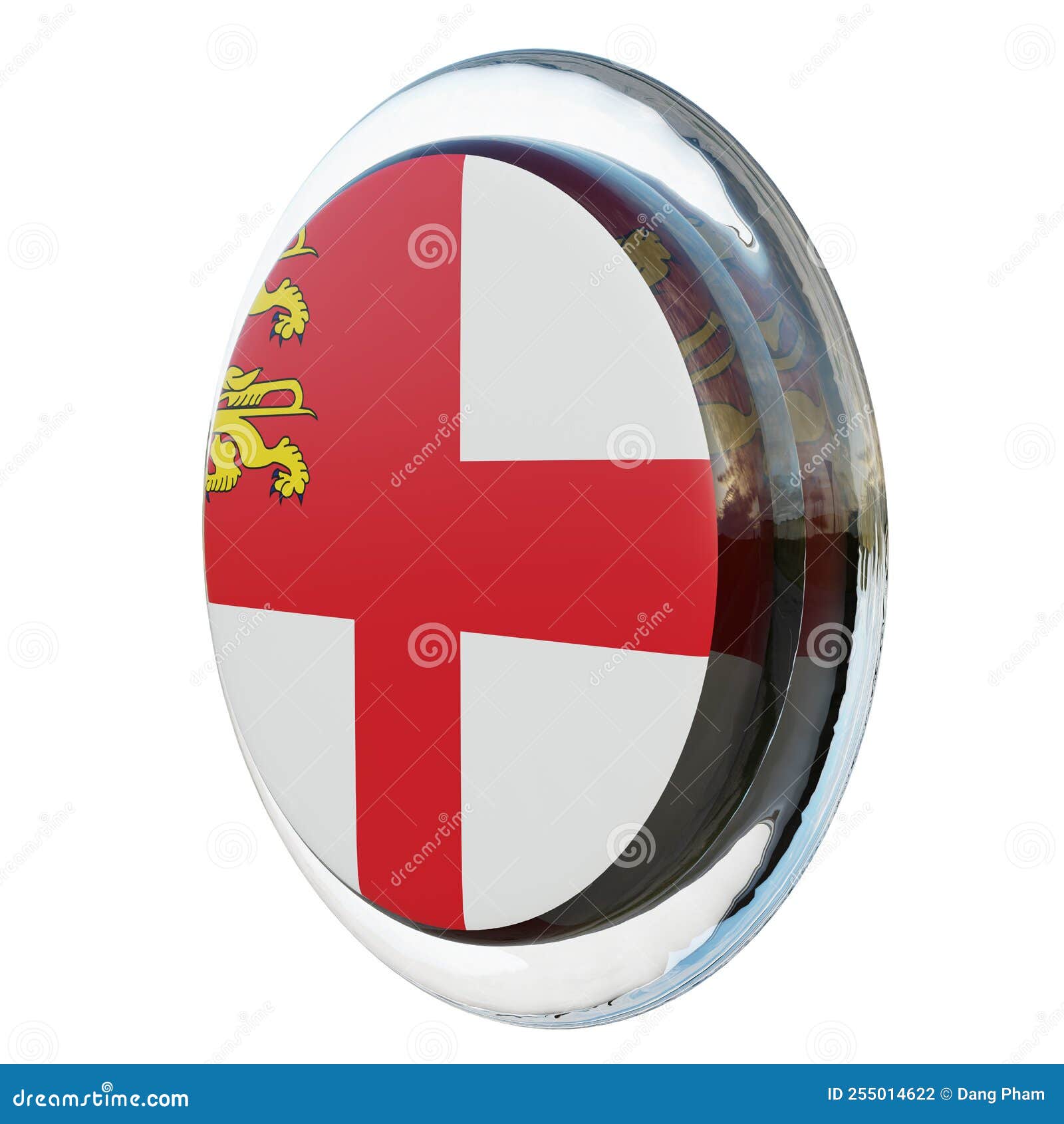 Sark 3D flag stock illustration. Illustration of travel - 255014622