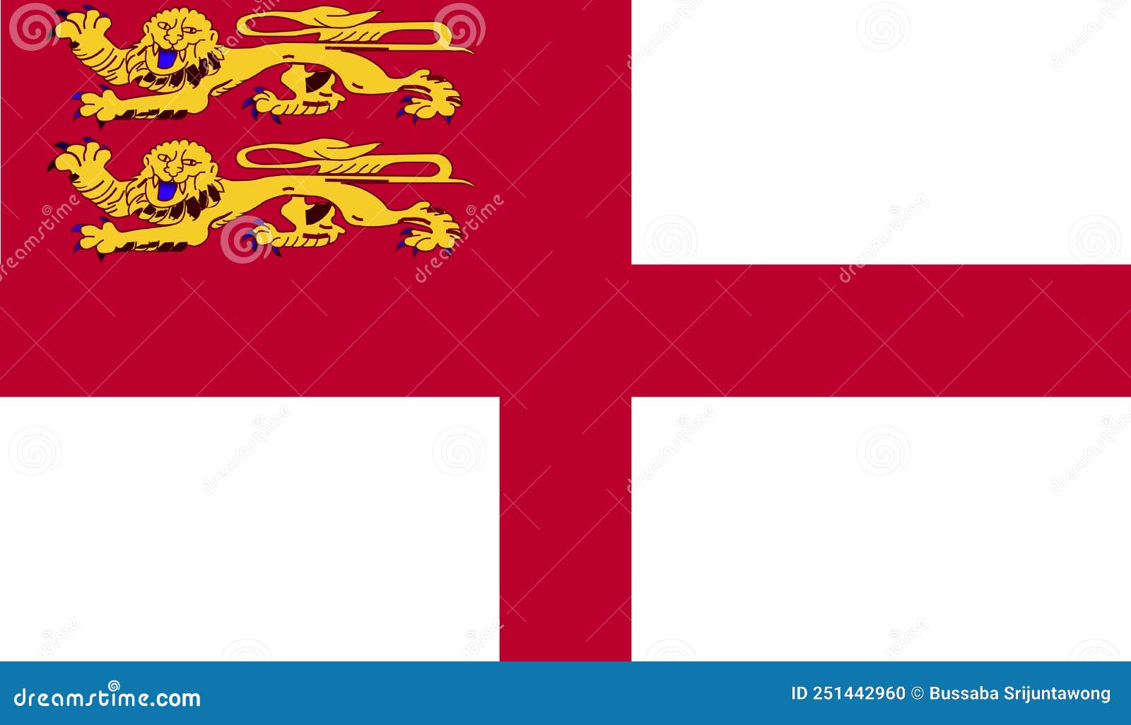 Sark flag stock illustration. Illustration of background - 251442960