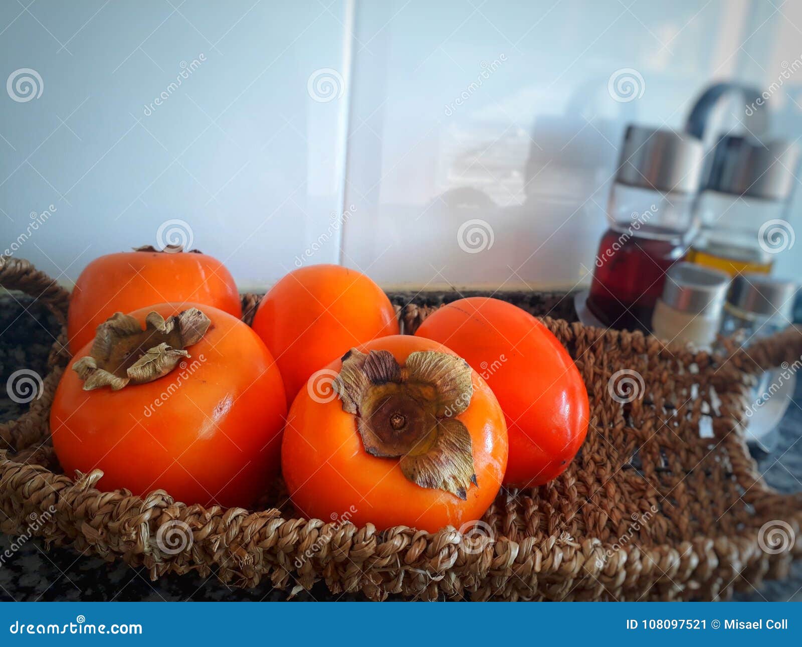 Saroni stock image. Image of persimmon, basket, fruits - 108097521
