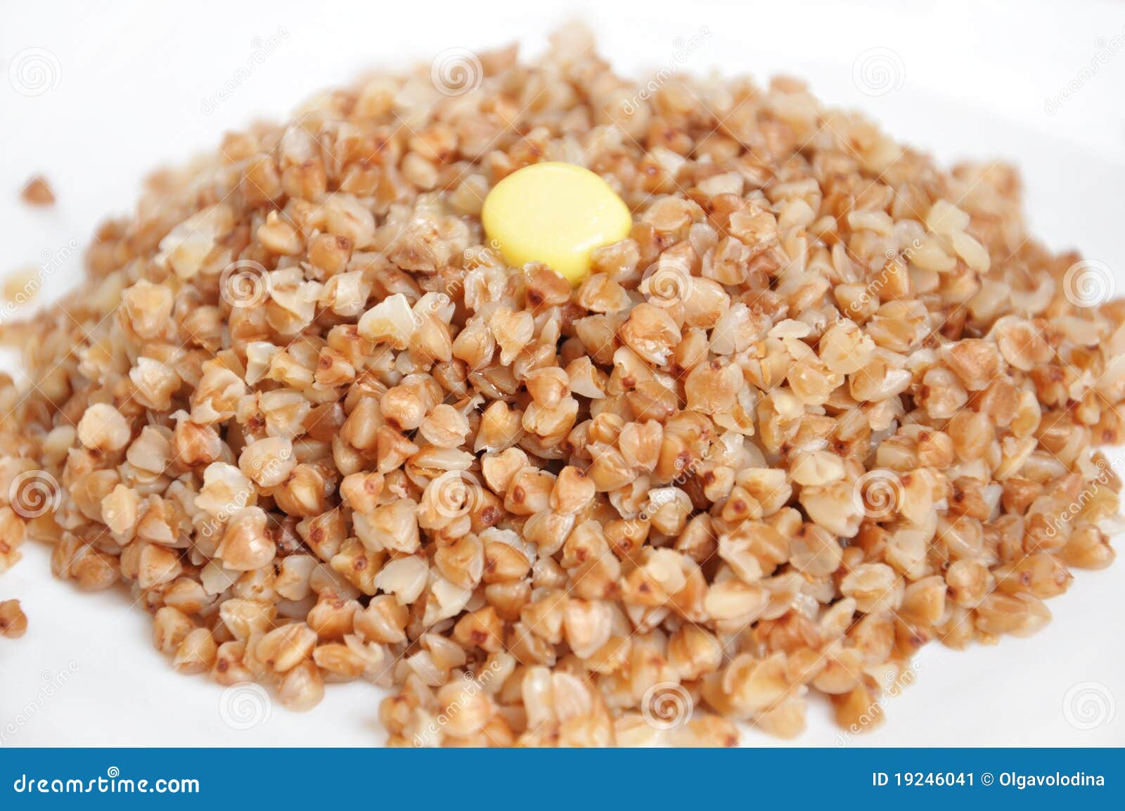 Sarrasin Friable Avec Du Beurre Image stock - Image du rouge ...