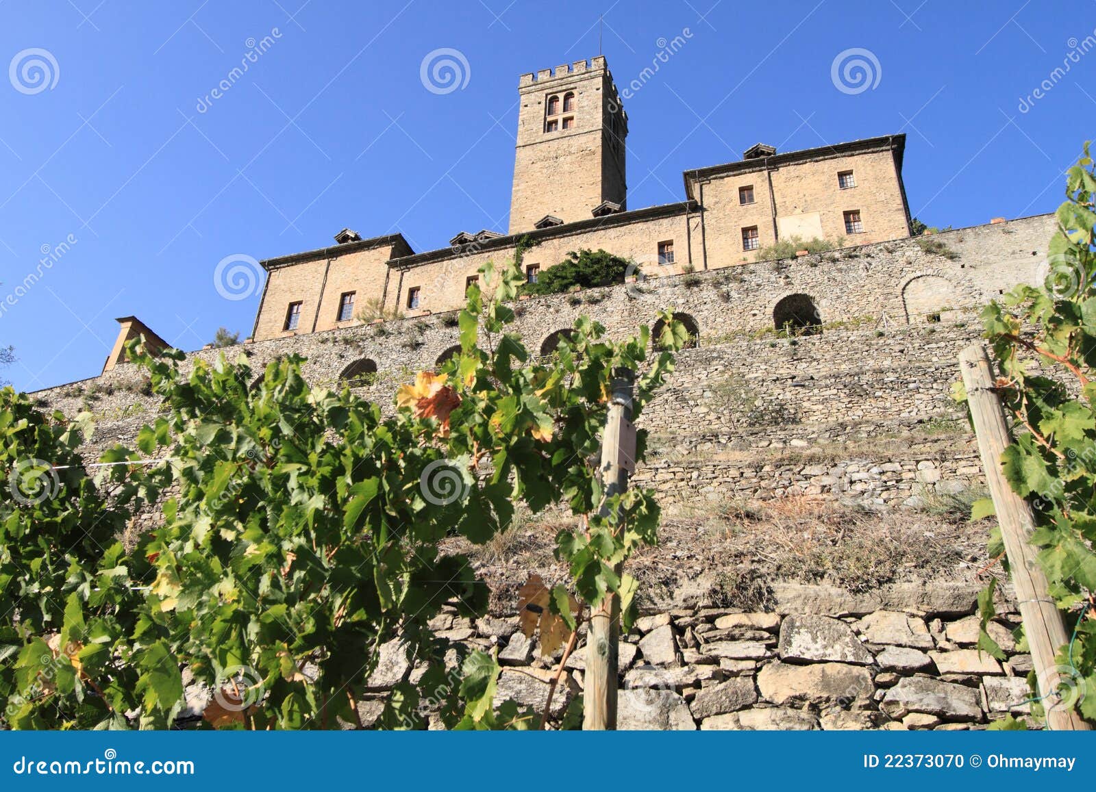 Sarre Castle, Italy stock photo. Image of medieval, building - 22373070