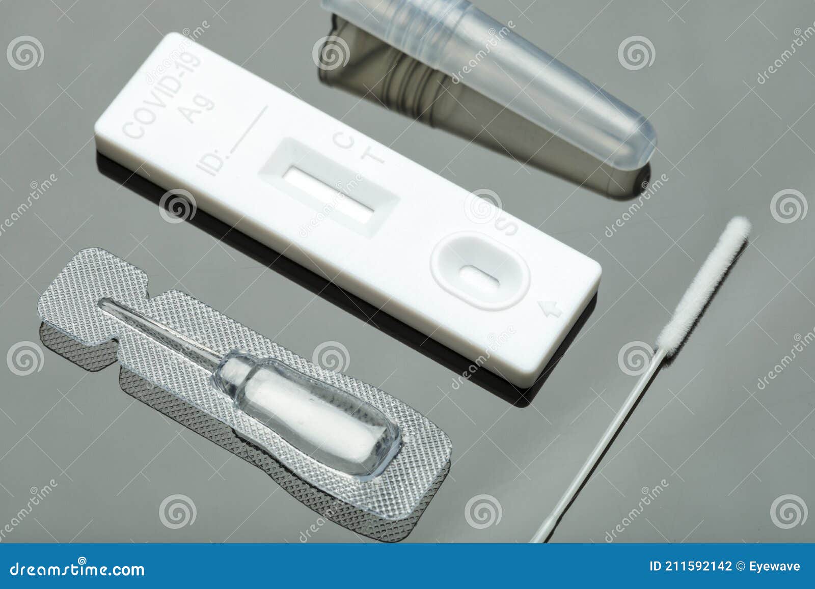 Sars-cov-2 Rapid Antigen Test Kit Closeup Stock Photo - Image of covid ...