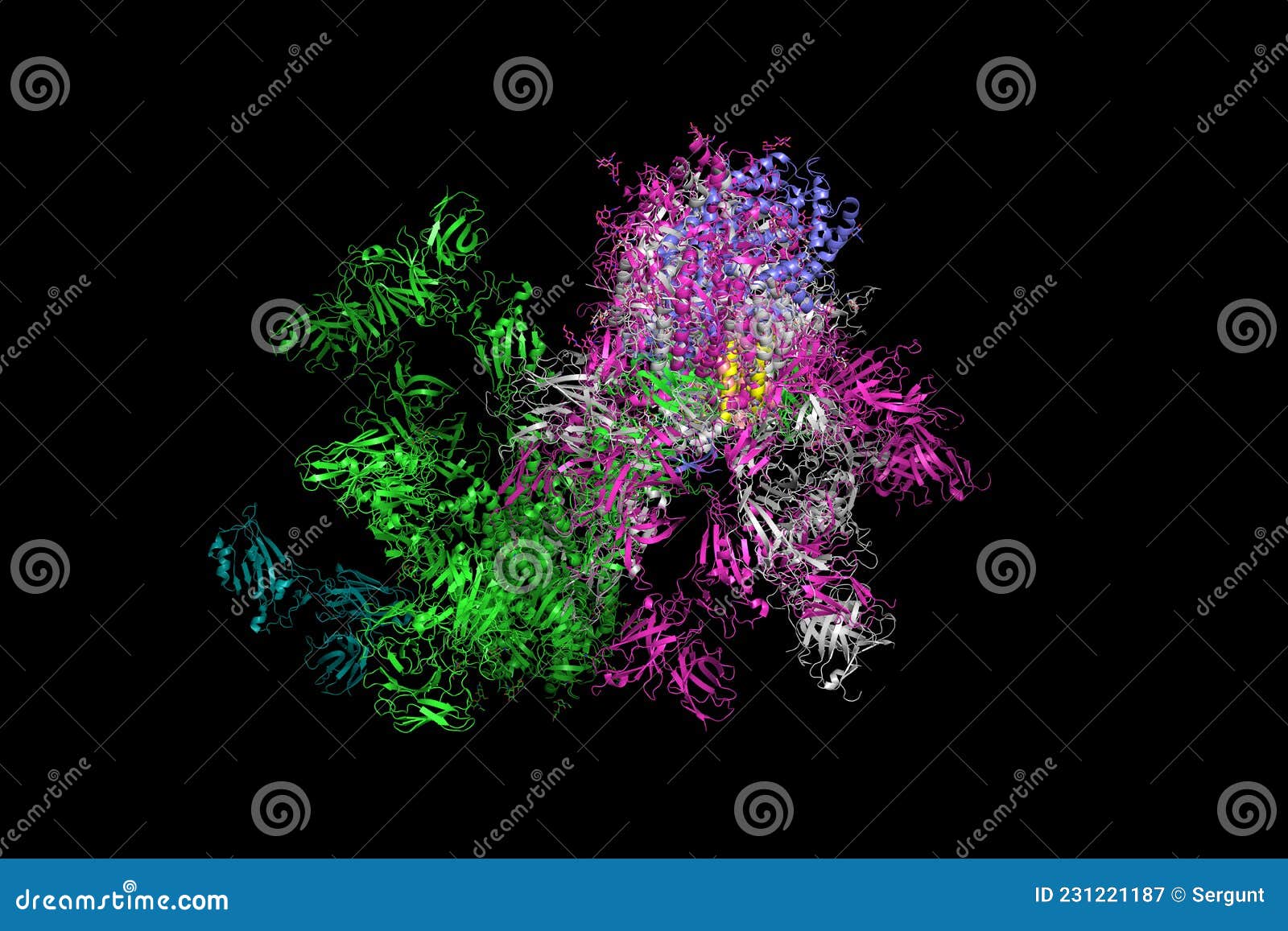 SARS-CoV-2 Spike Glycoprotein Stock Illustration - Illustration of ...