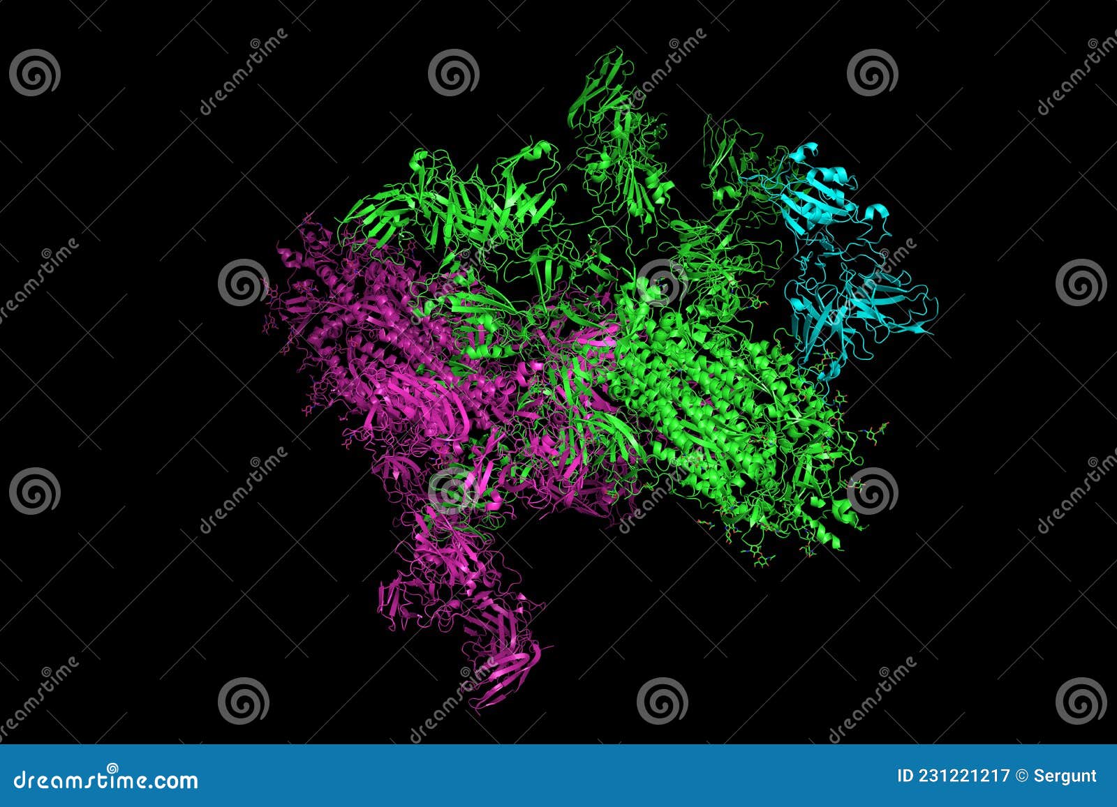 SARS-CoV-2 Spike Glycoprotein Stock Illustration - Illustration of ...