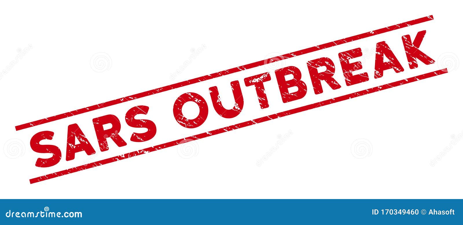 Distress Sars Outbreak Stamp with Title and Lines Stock Vector ...