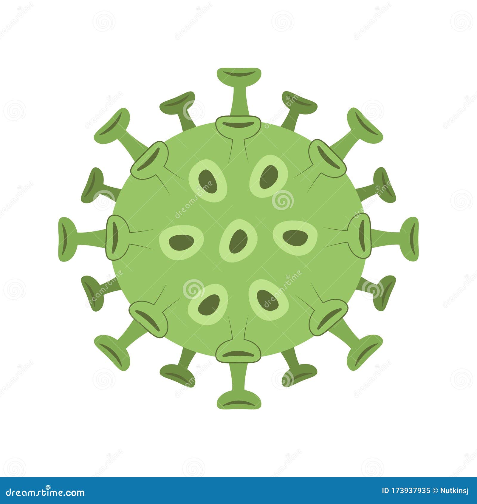 SARS Virus Cell Vector stock vector. Illustration of parasite - 173937935