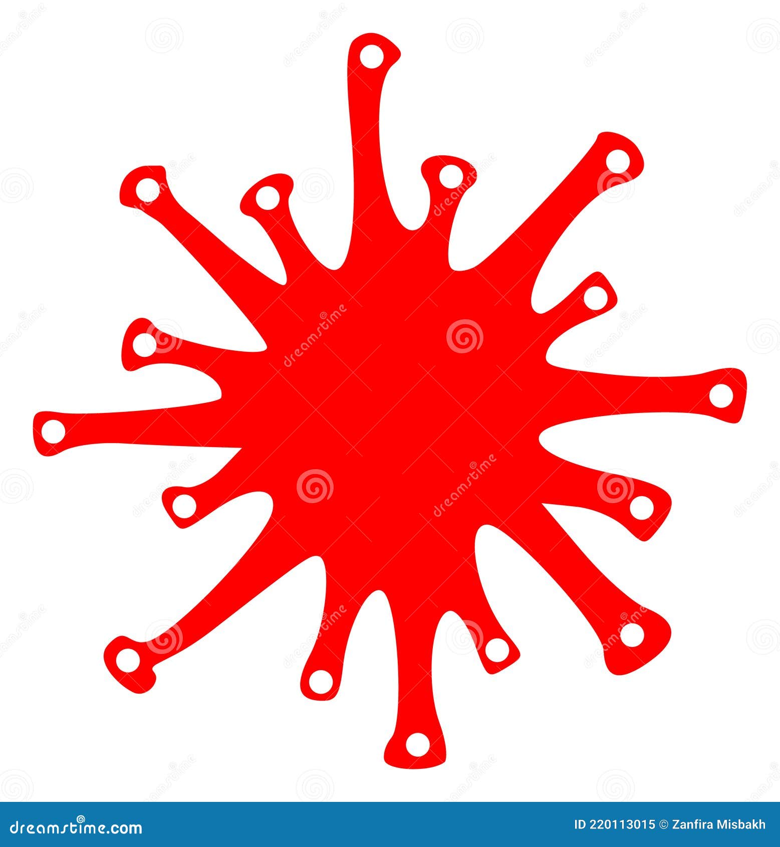 Sars Virus Vector Icon Illustration Stock Vector - Illustration of ...