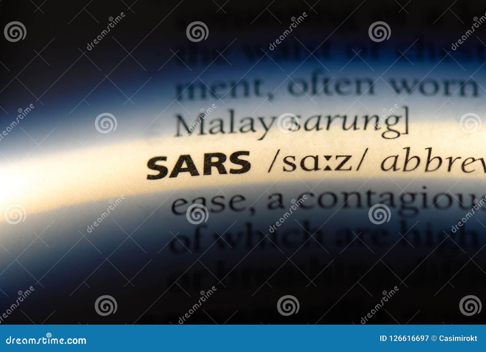 Sars stock image. Image of page, isolated, closeup, sars - 126616697