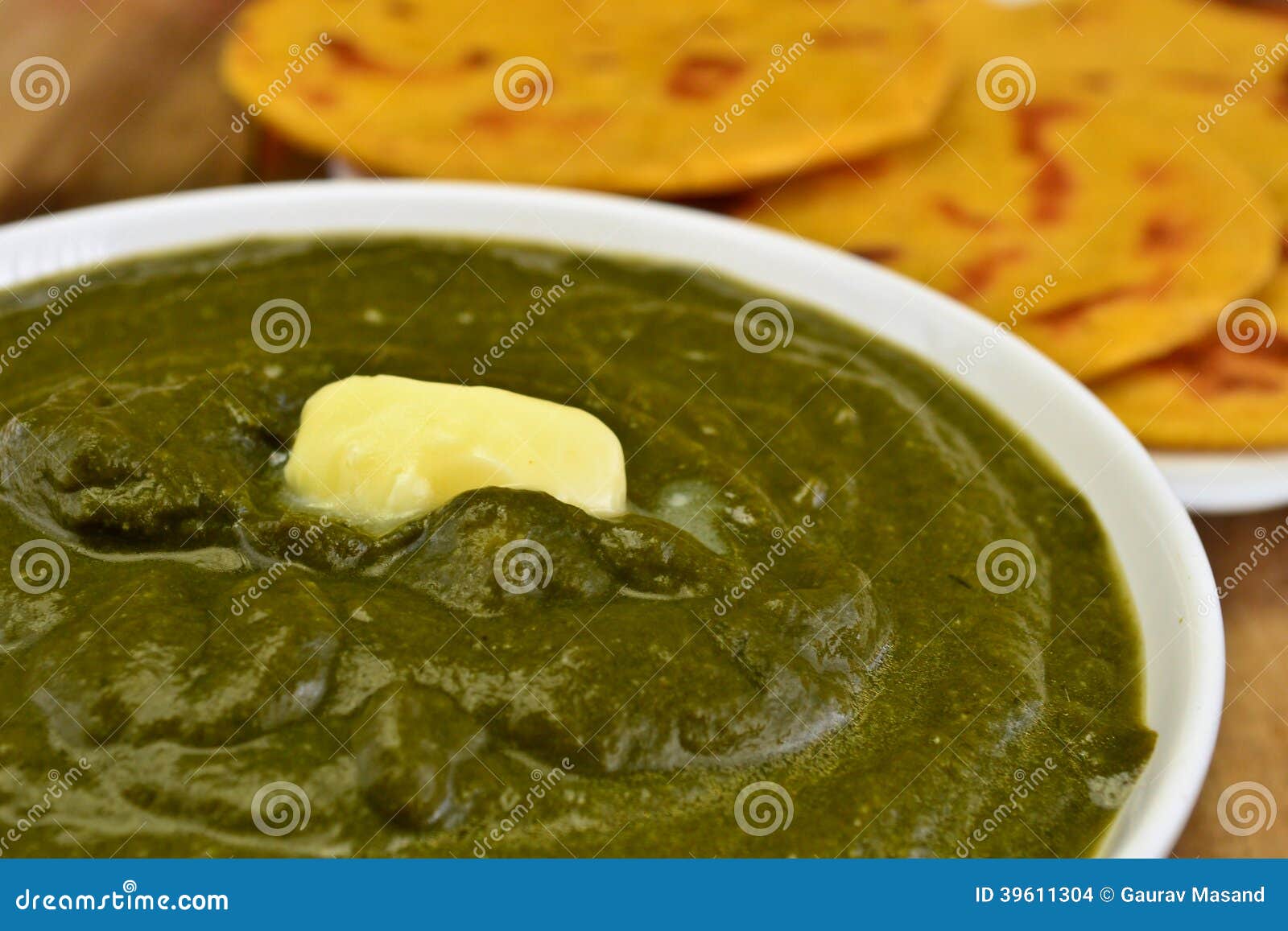 Sarson da saag stock photo. Image of chole, platter, consisting - 39611304