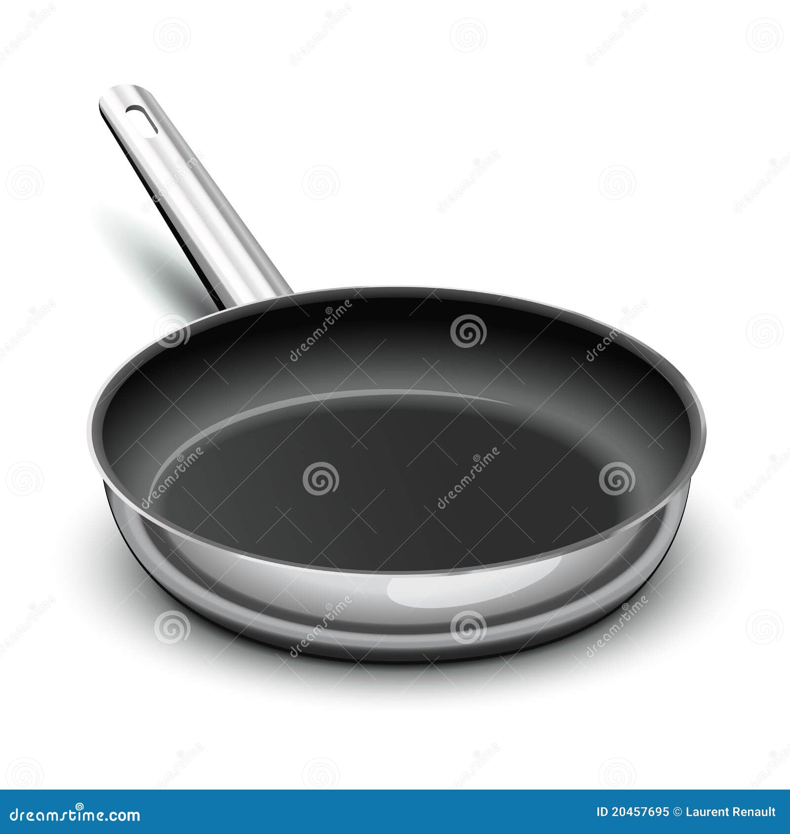 Sartén ilustración del vector. Ilustración de kitchenware - 20457695