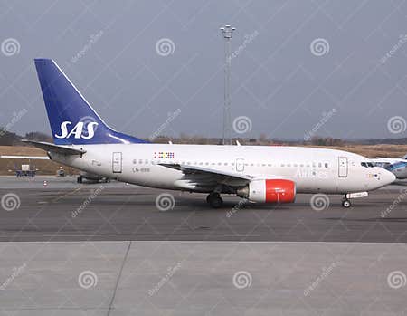 SAS Airlines - Boeing 737 editorial stock photo. Image of aviation ...
