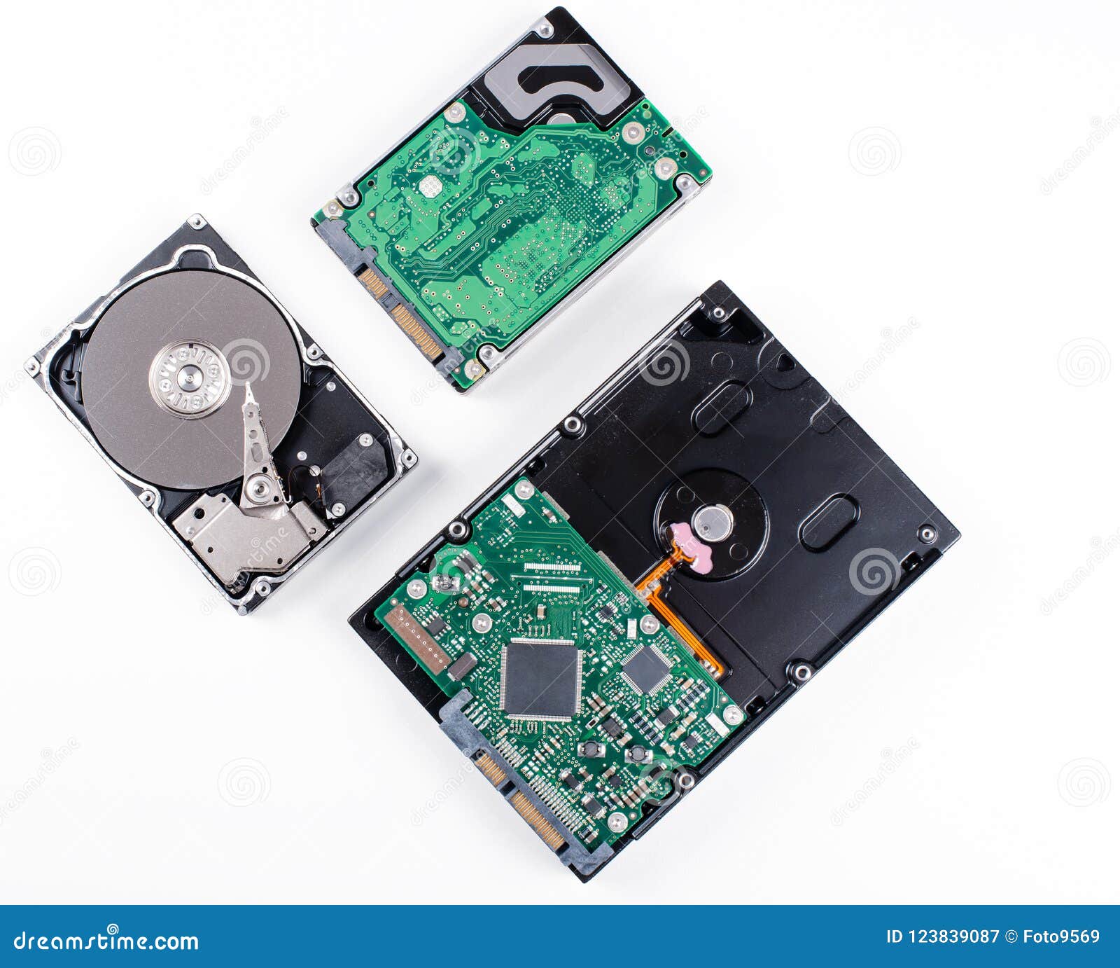 SAS Hard Disk Read and Write Head in the Macro Shot Stock Image - Image ...