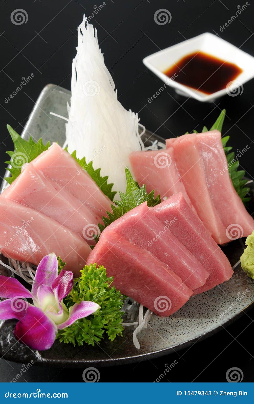 Sashimi stock image. Image of japanese, mustard, delicious - 15479343