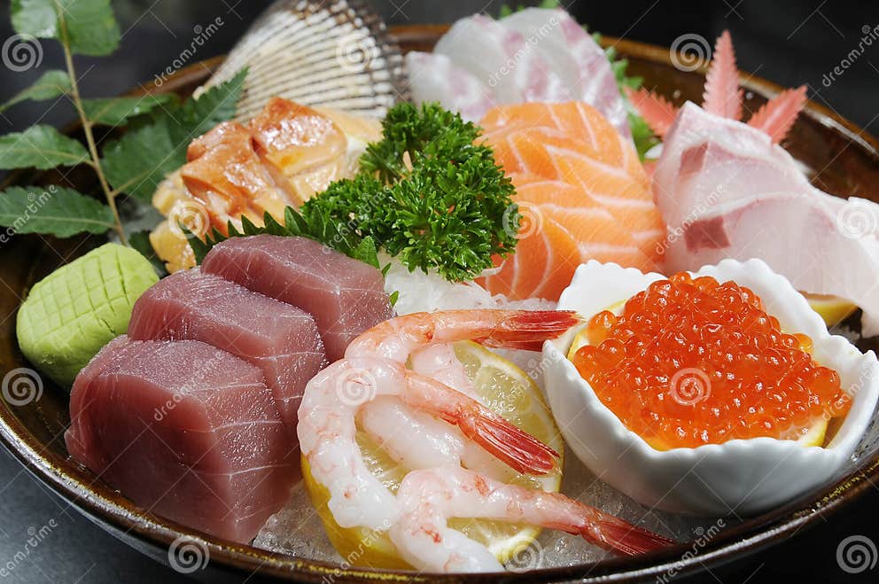 Sashimi stock photo. Image of fine, salad, gastronomic - 7541870